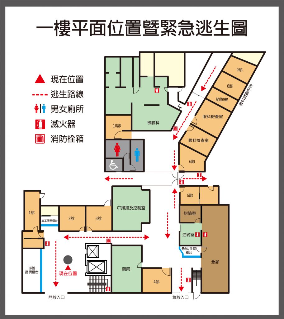 西園醫院平面配置圖1fnew 西園醫療社團法人西園醫院